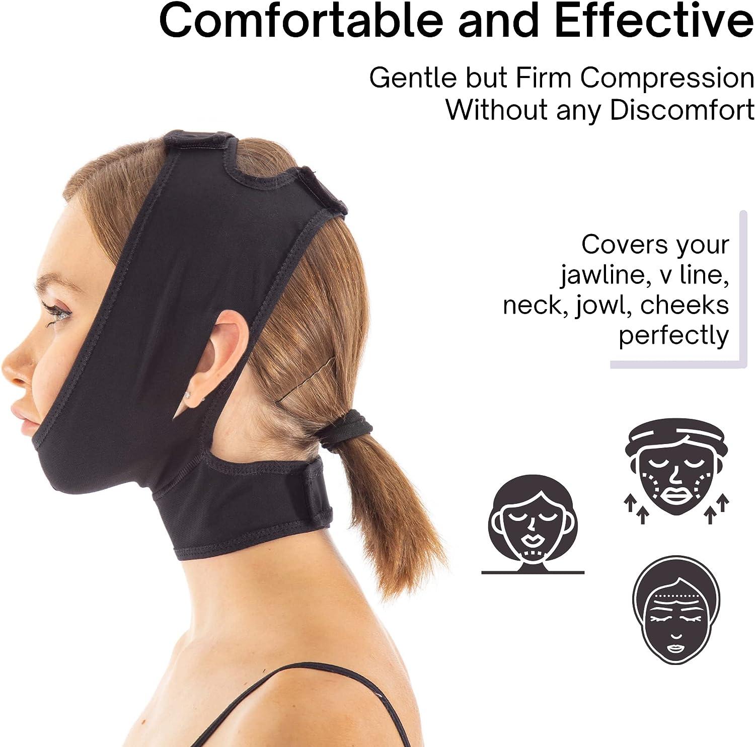 Chin Compression Garment Strap Band Face Lift - Neck Cover Face ...