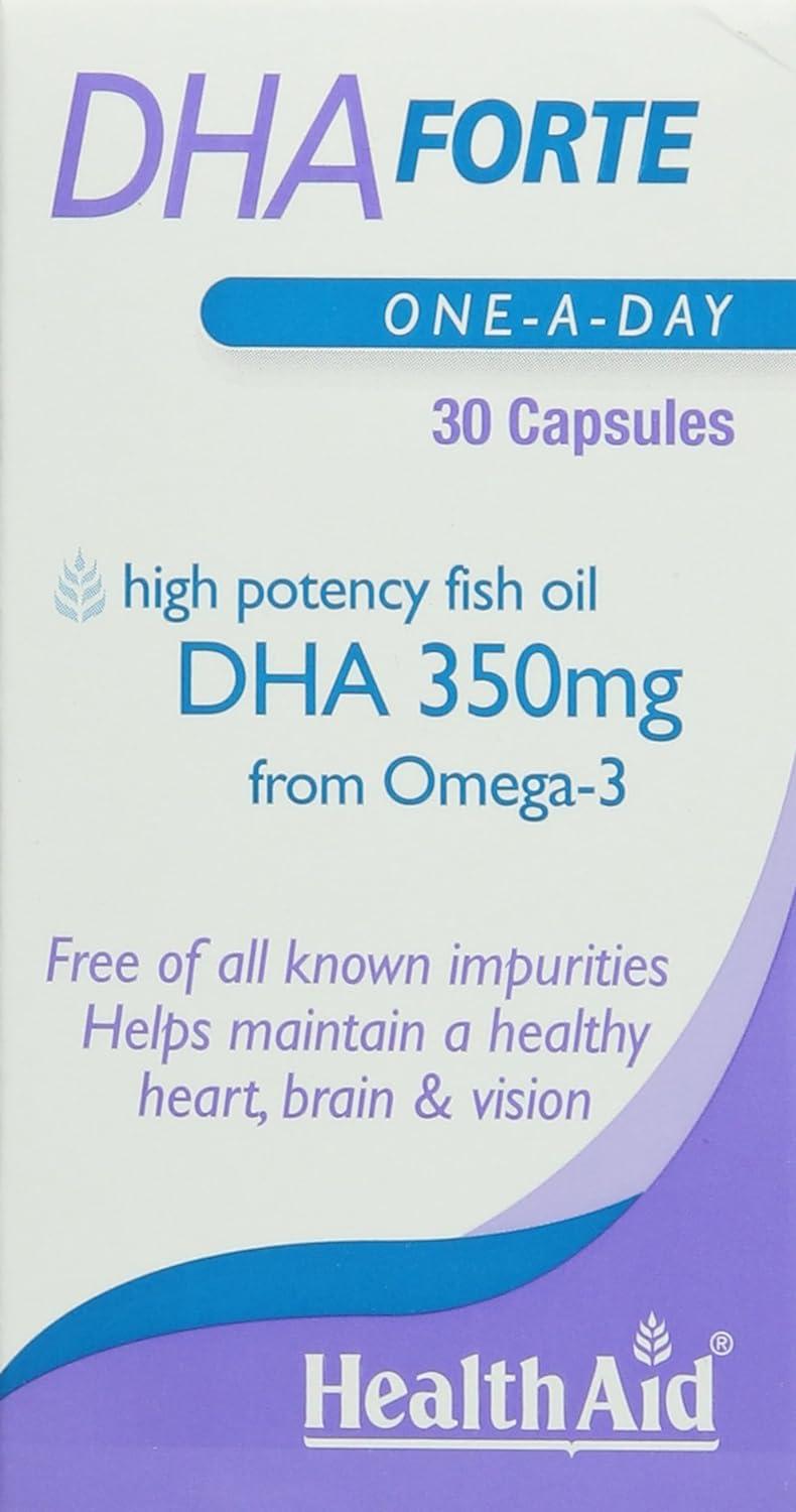 HealthAid DHA Forte 30 Capsules - Essential Omega-3 Fatty Acid ...
