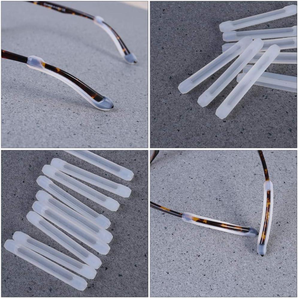 Beavorty 10 Pairs Silicone Slide-Resistant Children Glasses Ear Pads ...