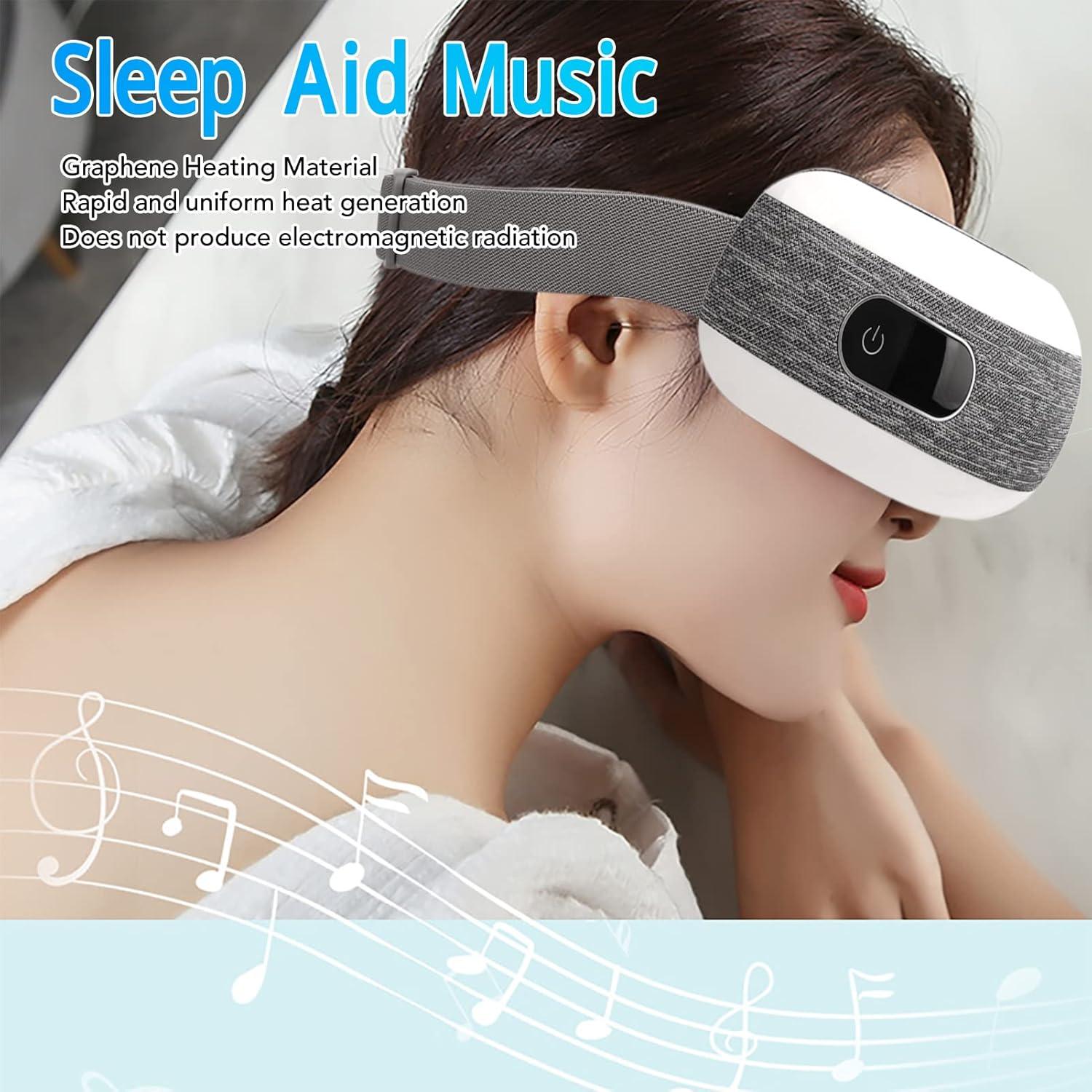 Buy Bluetooth Eye Massage Device - Foldable with Heat & Calming Music ...