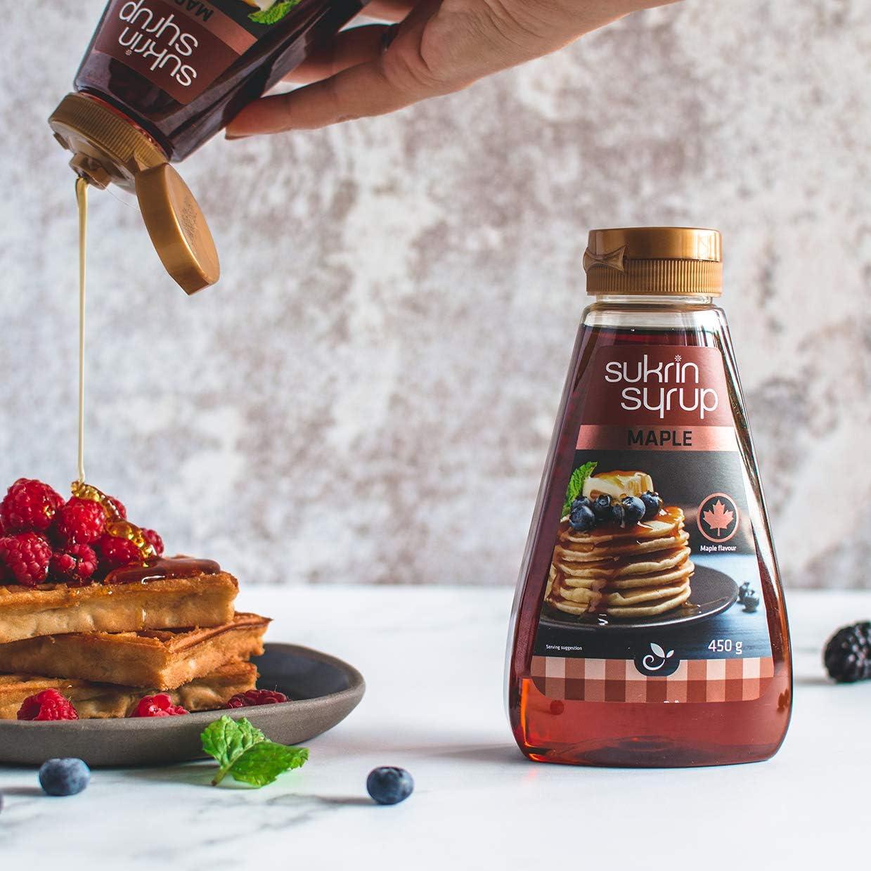 Sukrin Maple Syrup 450g - Sugar Free Syrup with Fibre, Keto & Low Carb ...