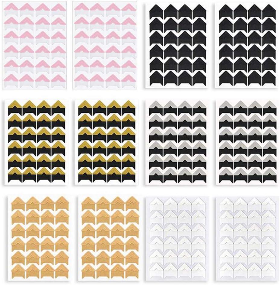 6Sheets(144PCS) Retro DIY Photo Album Accessories Peel-Off Paper Photo ...