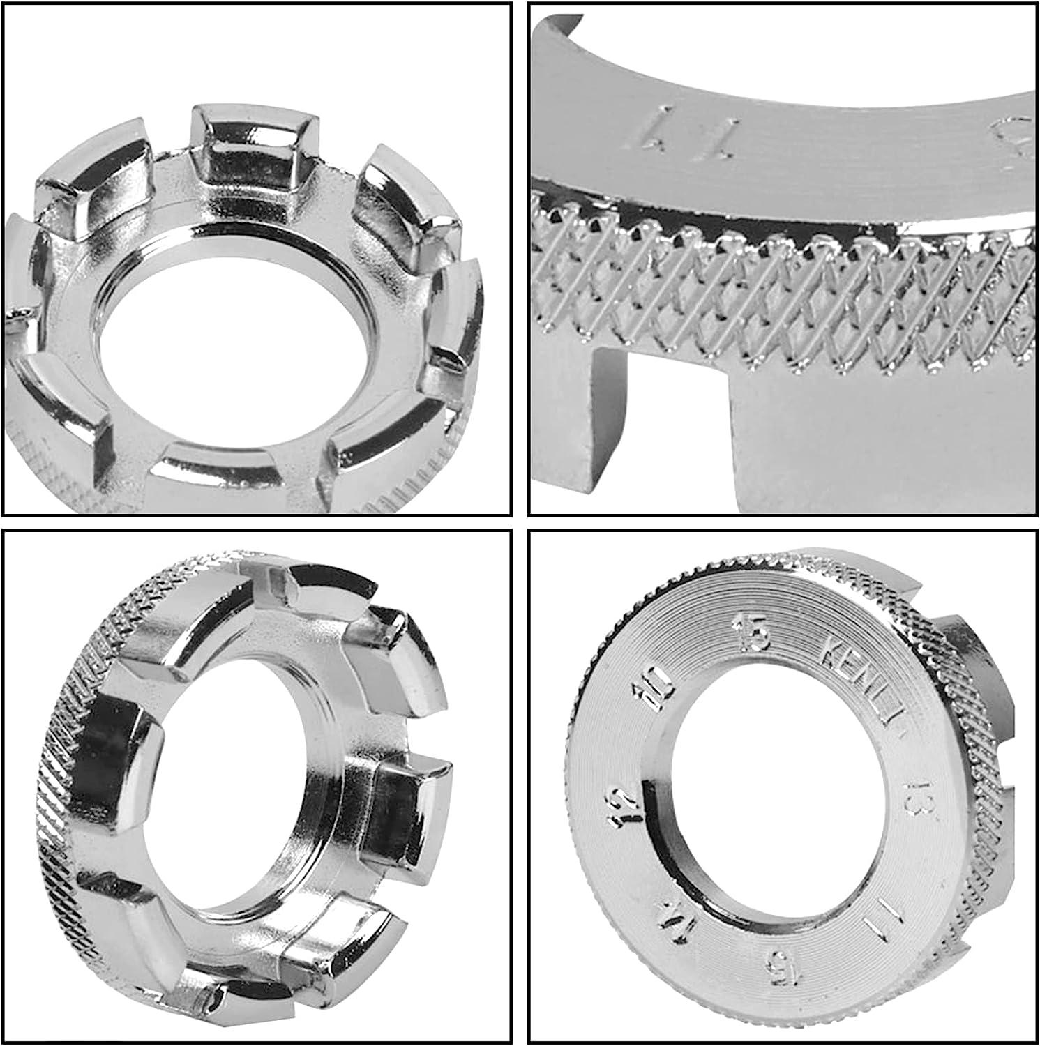 Jawflew Spoke Wrench - 8 Way Bike Rim Truing Tool | Hard Steel Bicycle ...