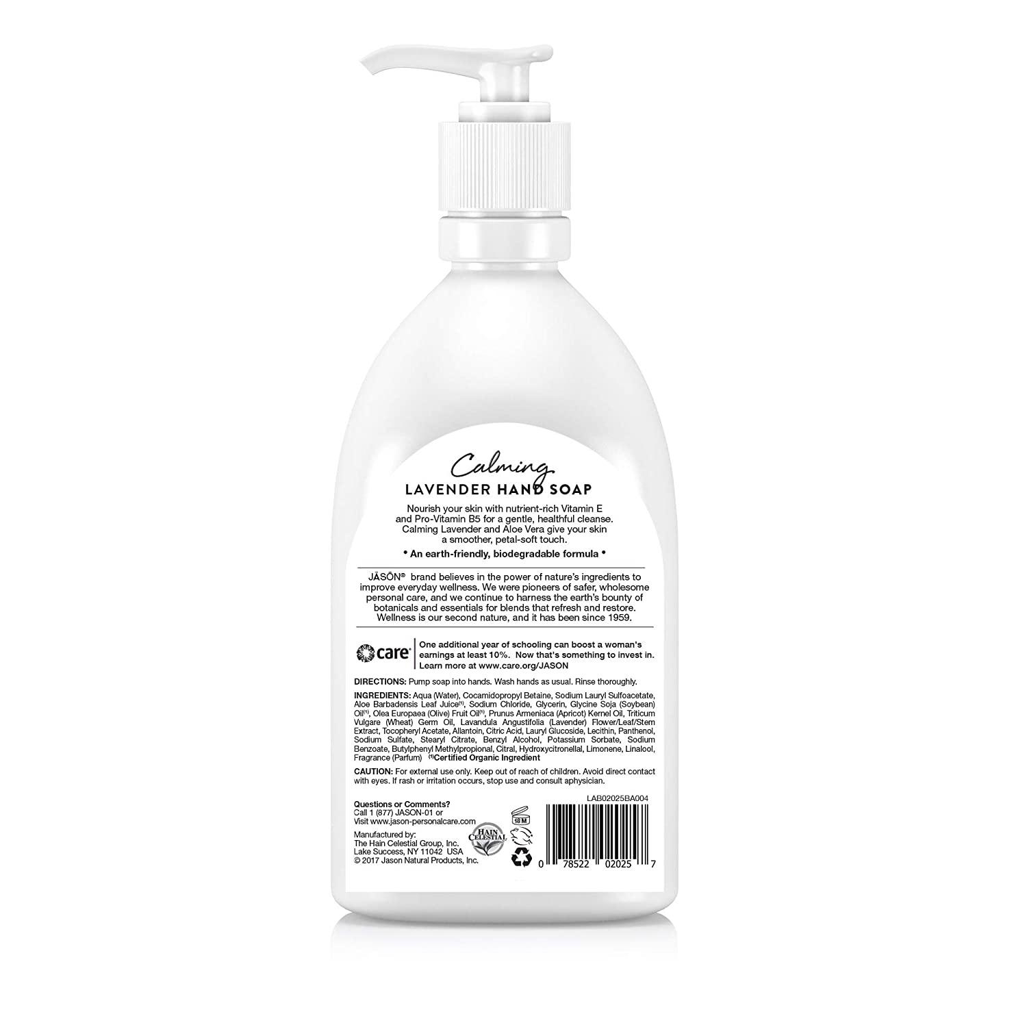 Jason Calming Lavender Hand Soap, 16 oz - Natural & Soothing | Buy Now ...