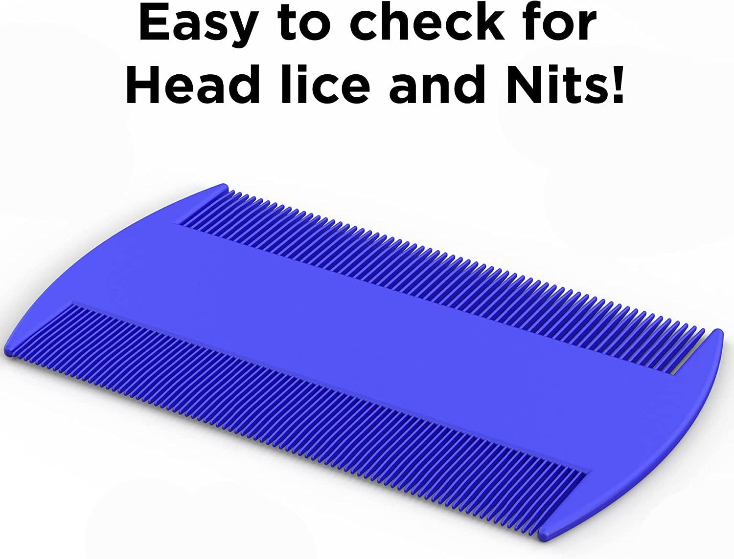 OWNHEALER Lice Comb Pack of 3 - Fast Removal of Lice Eggs and Dandruff ...
