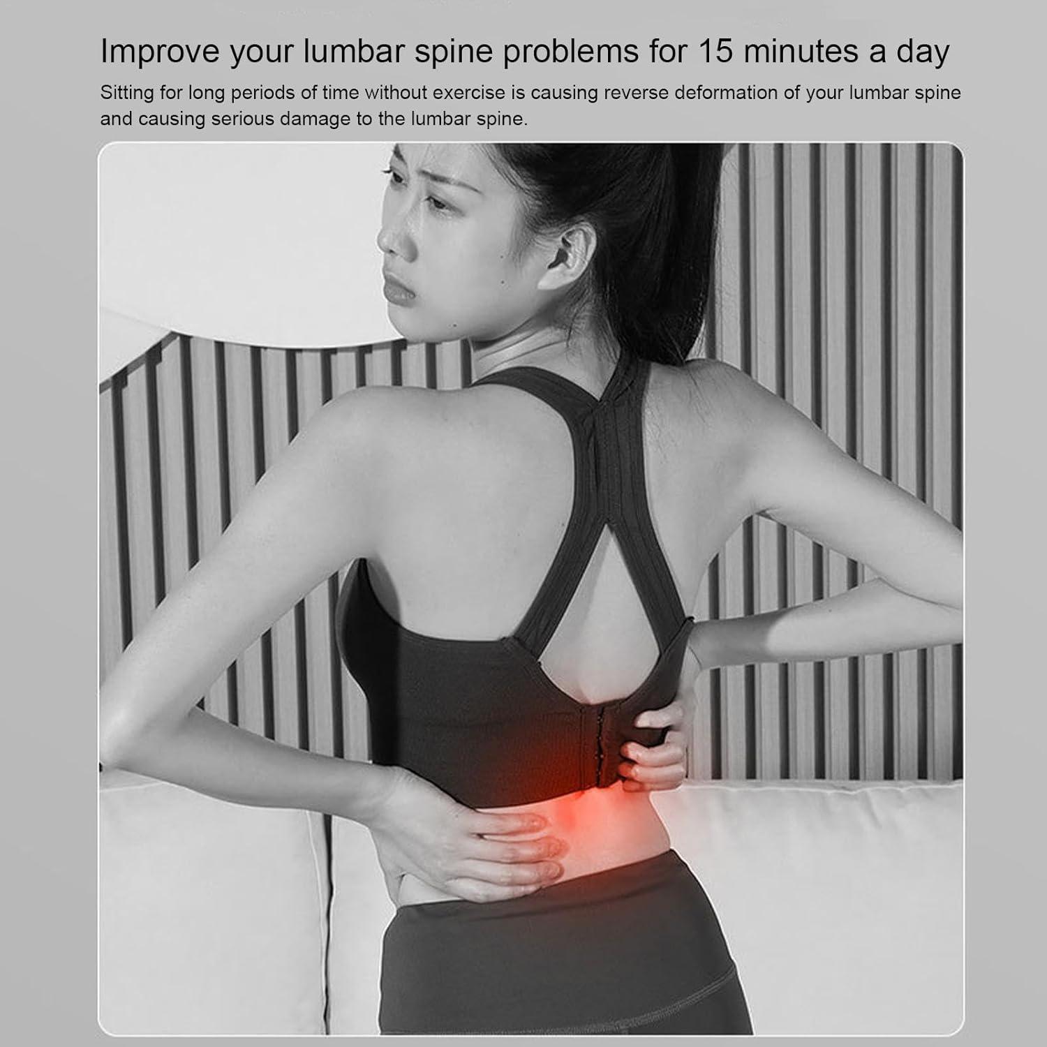 Buy 3-Stage Adjustable Lumbar Straps & Support for Lower Back and Neck ...