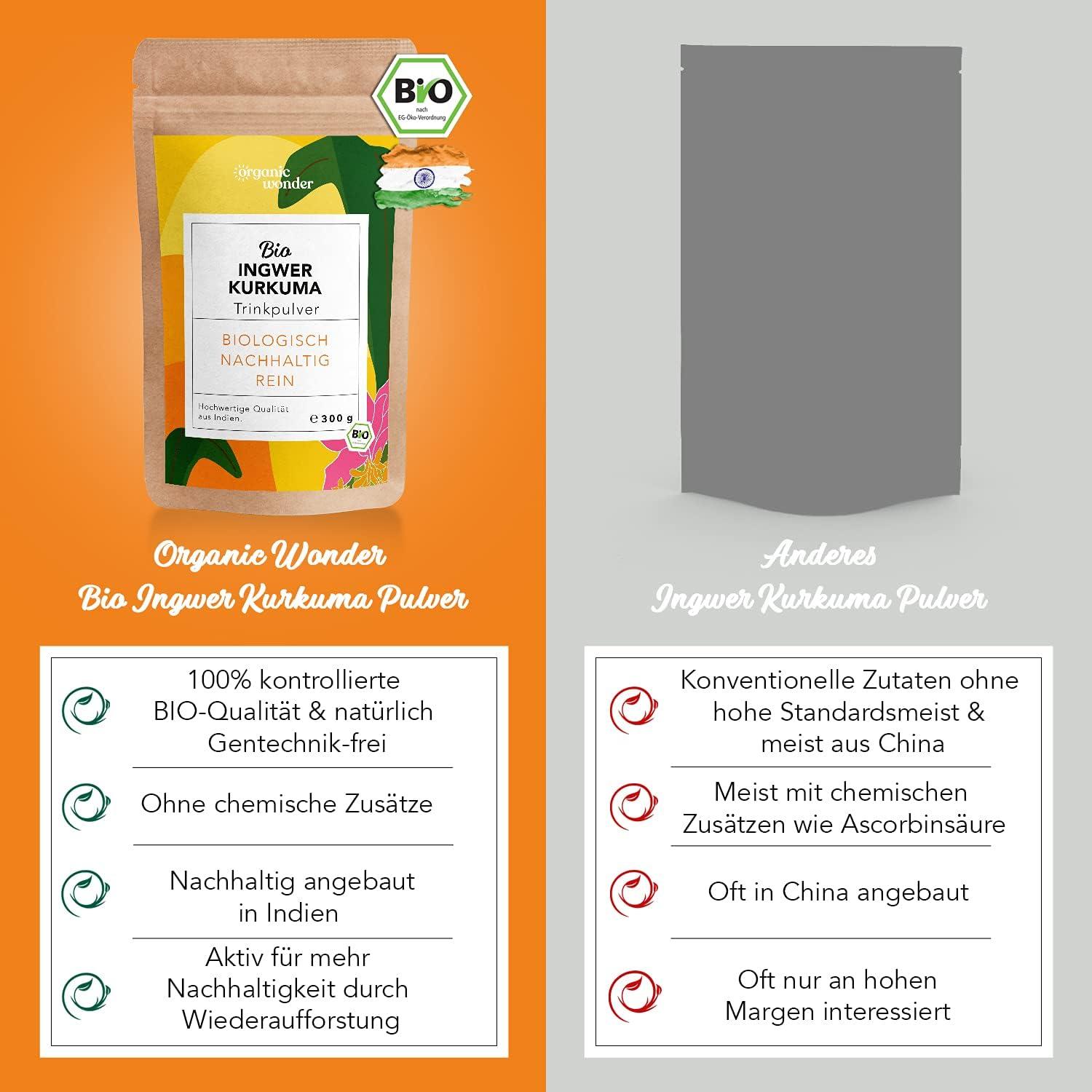 Buy Organic Ginger Shot with Turmeric - 300g Immun Boost - 300 Portions ...