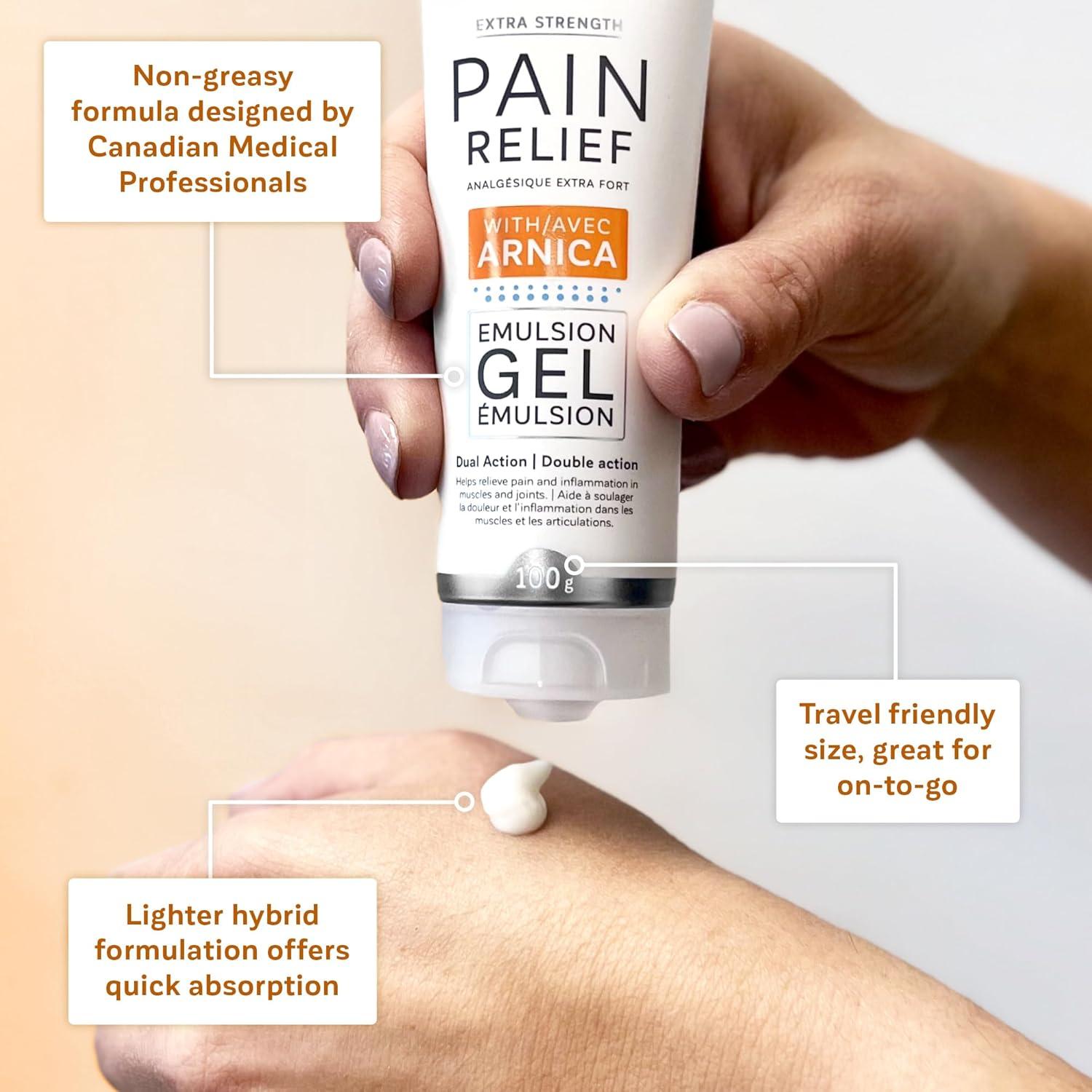 Kalaya Extra Strength Pain Relief Emulsion Gel with Arnica 100 g Fast ...