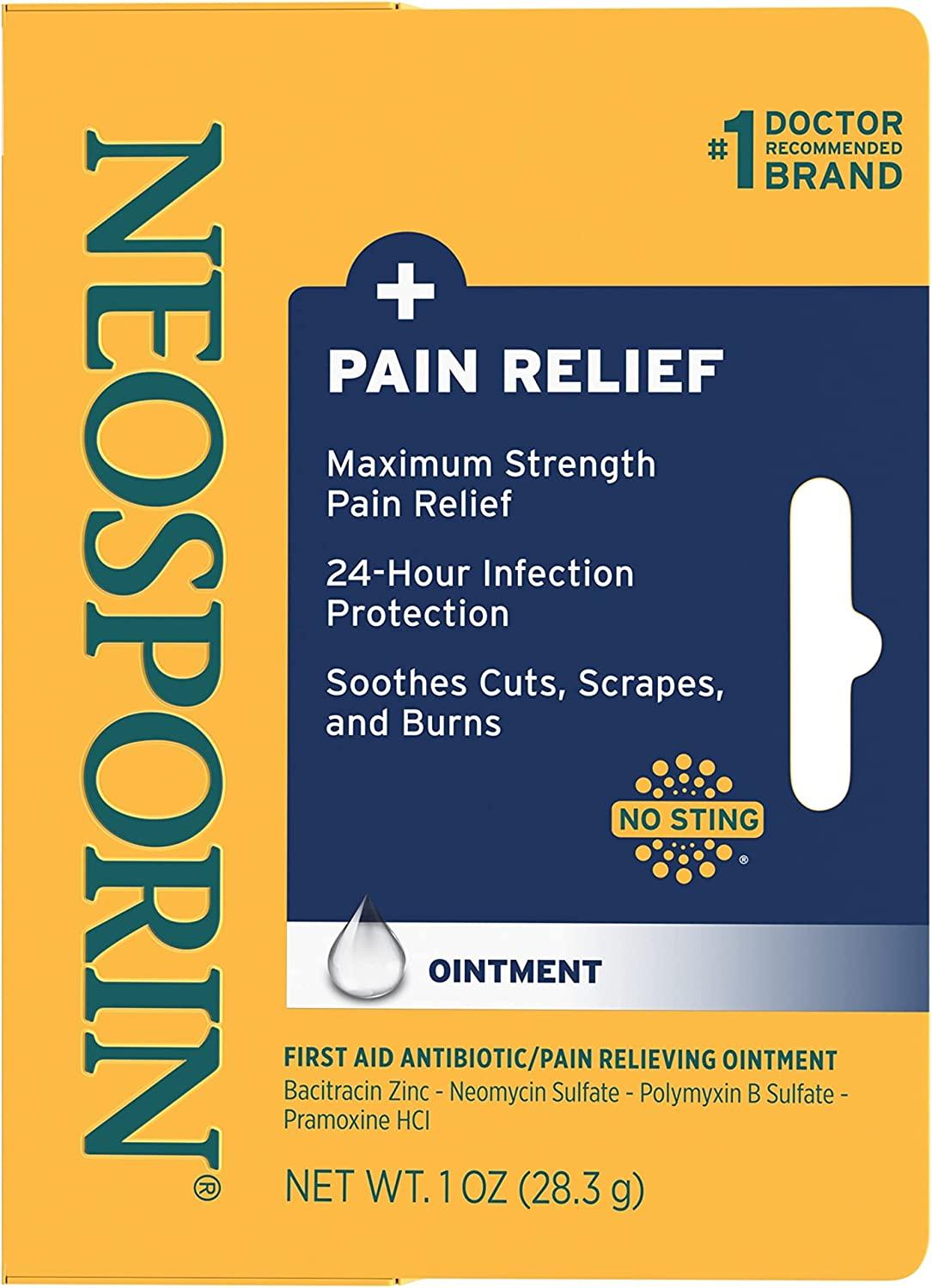 Neosporin Maximum-Strength Pain Relief Ointment - 1 oz (Pack of 1 ...