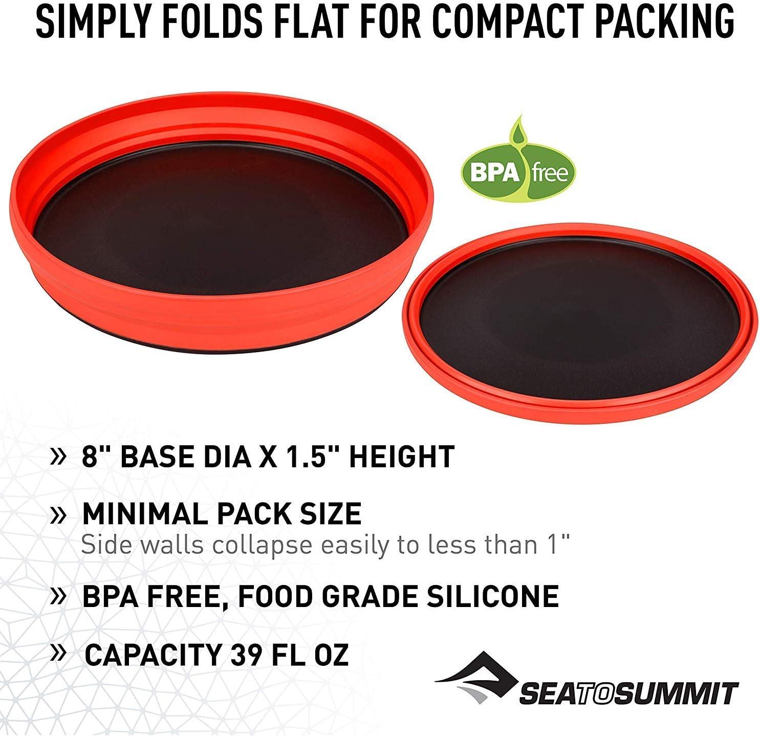 Sea to Summit X Plate - Red | Compact & Lightweight Camping Plate | Buy ...