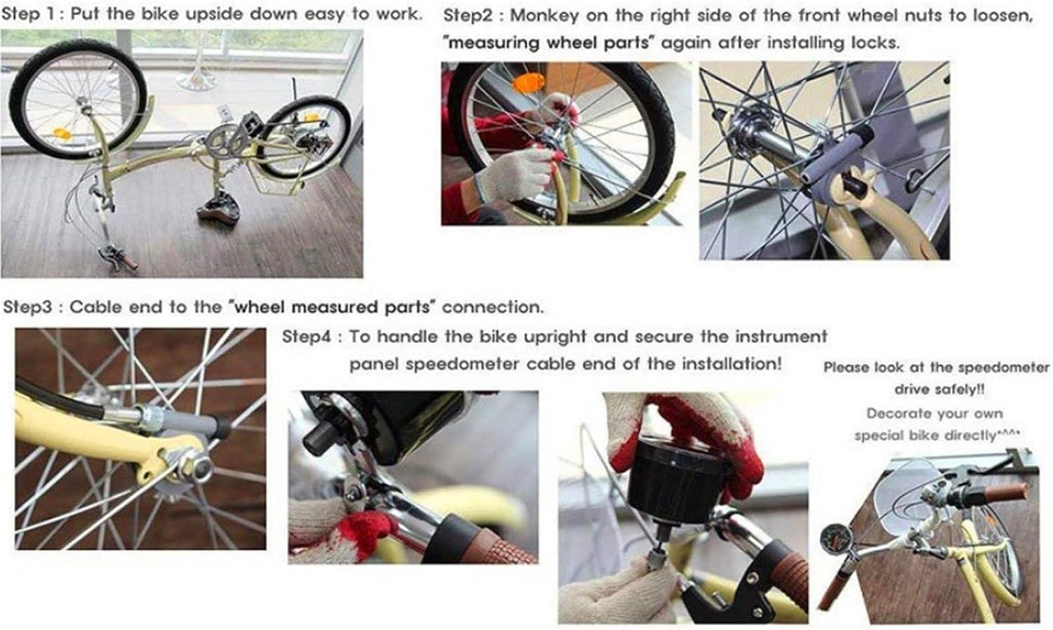 Universal Waterproof Mechanical Bike Speedometer | Black Cycling ...