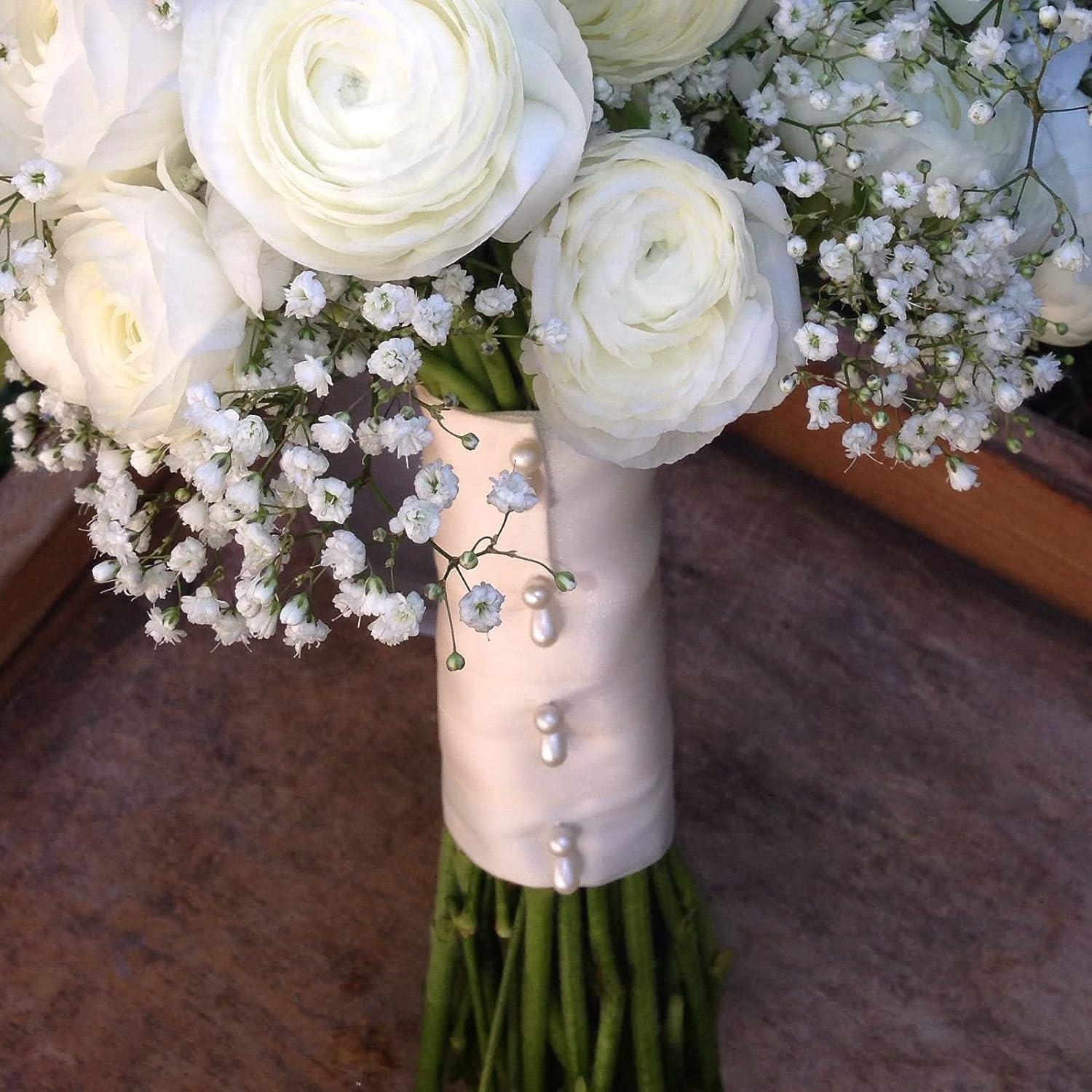 White Pearl 220p Corsage & Boutonniere Pins for Wedding Bouquets & DIY ...