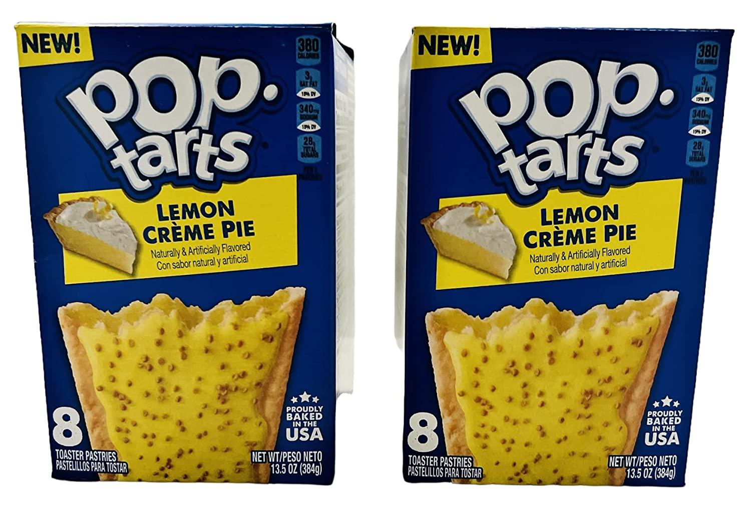 Pop Tart 2 Pack: Lemon Creme Pie Pop Tarts (Includes Two 13.5 oz Boxes ...