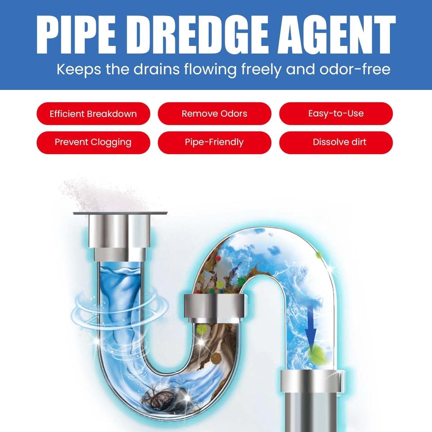Powerful Pipe Dredge Agent 200g Pipe Dredge Deodorant Sewer Toilet ...