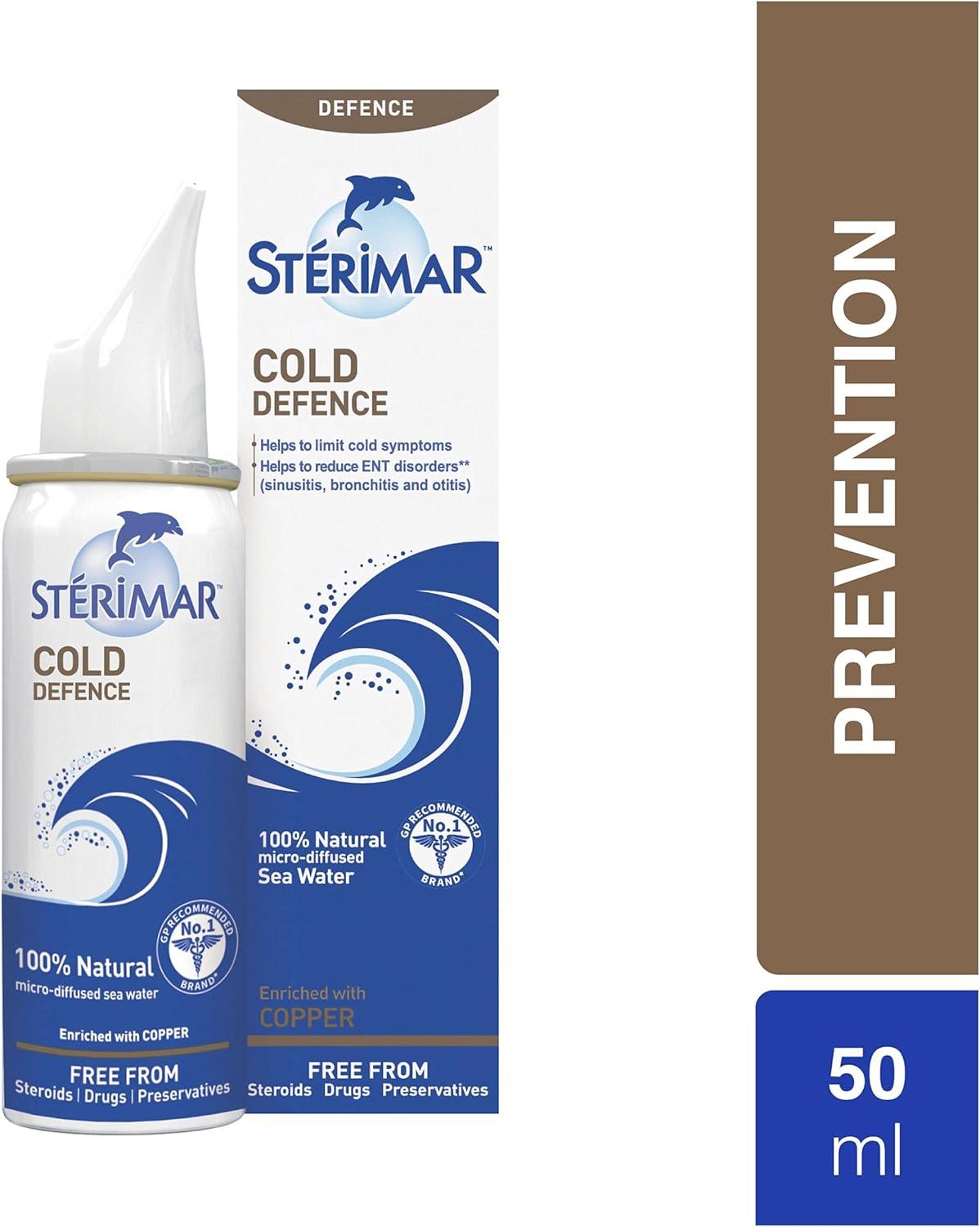St rimar Nasal Spray Cold Defence 50ml - 100% Natural Sea Water with ...