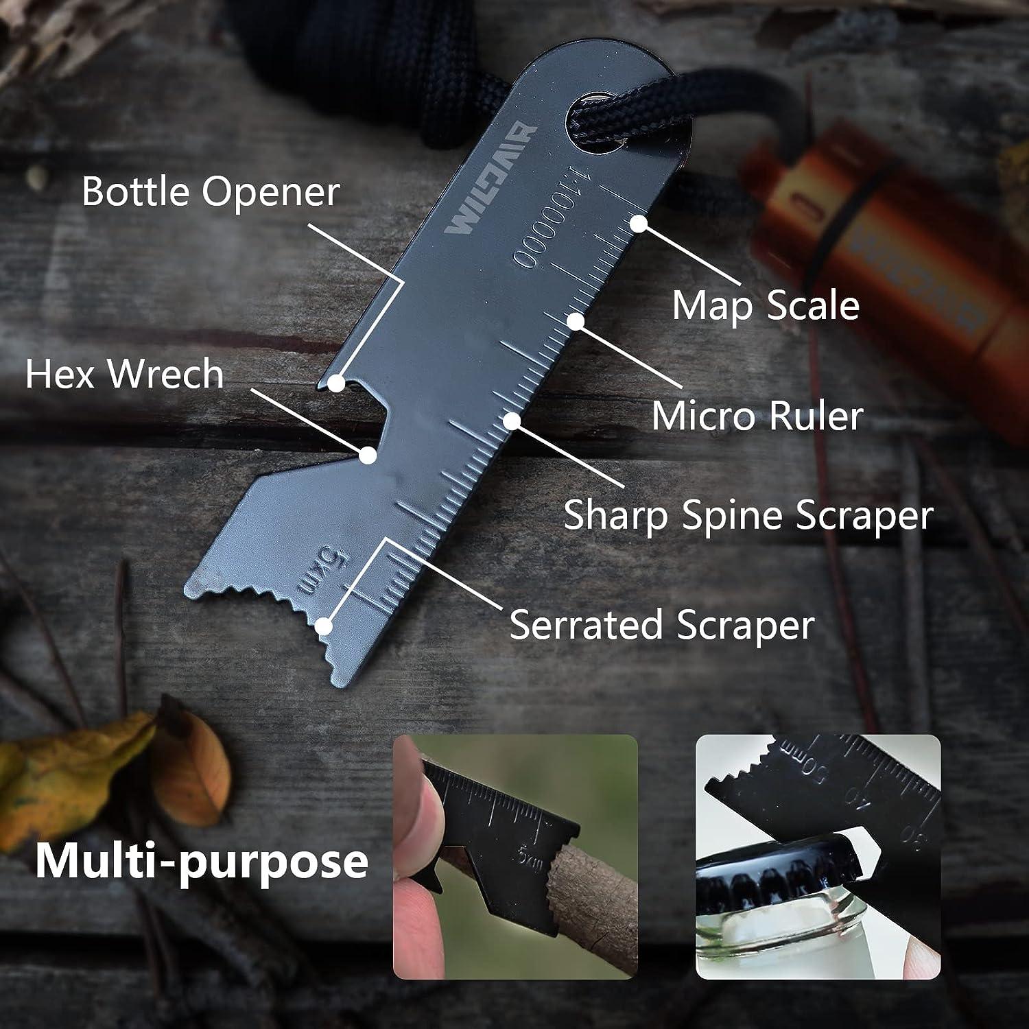 WILDAIR Ferro Rod Fire Starter Kit with Flint Striker and Magnesium ...