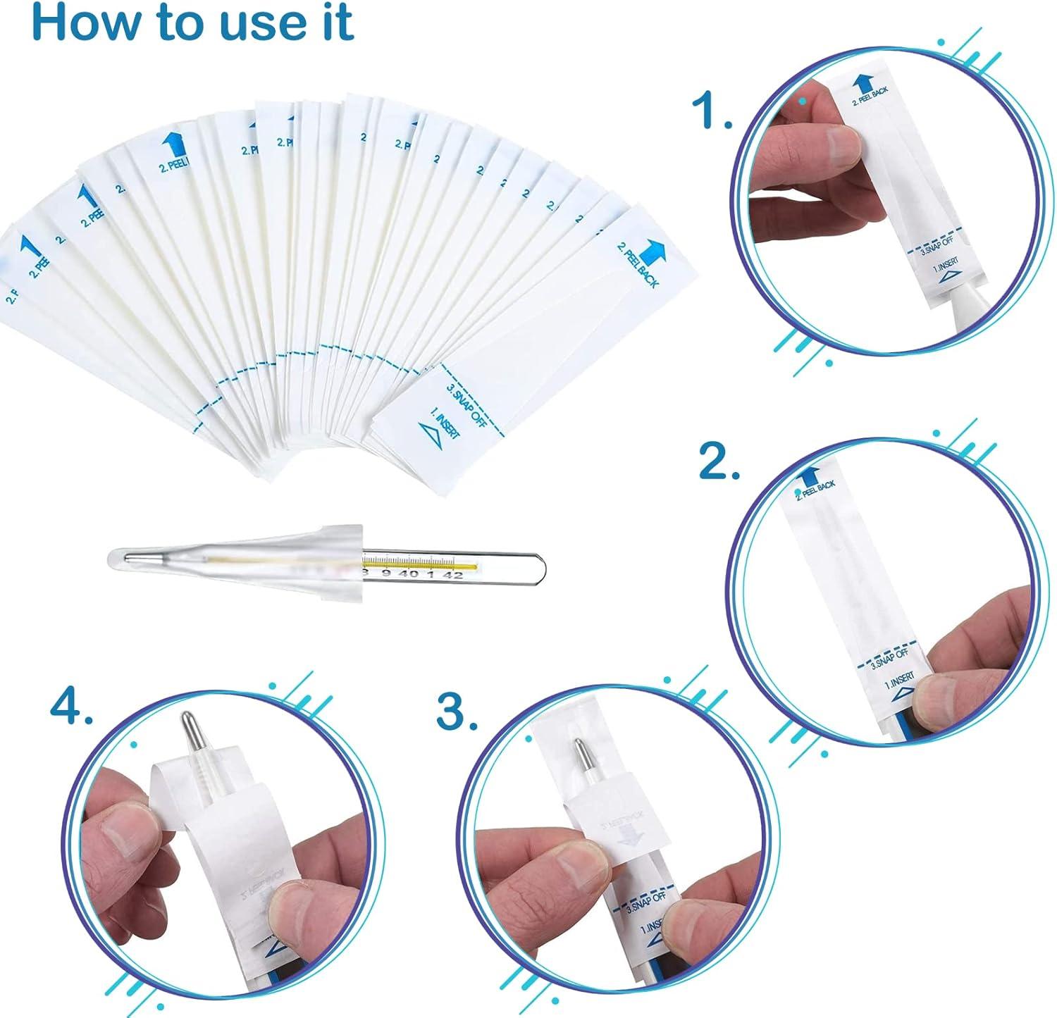 200-Pack Universal Digital Thermometer Covers One-Way Sausage ...