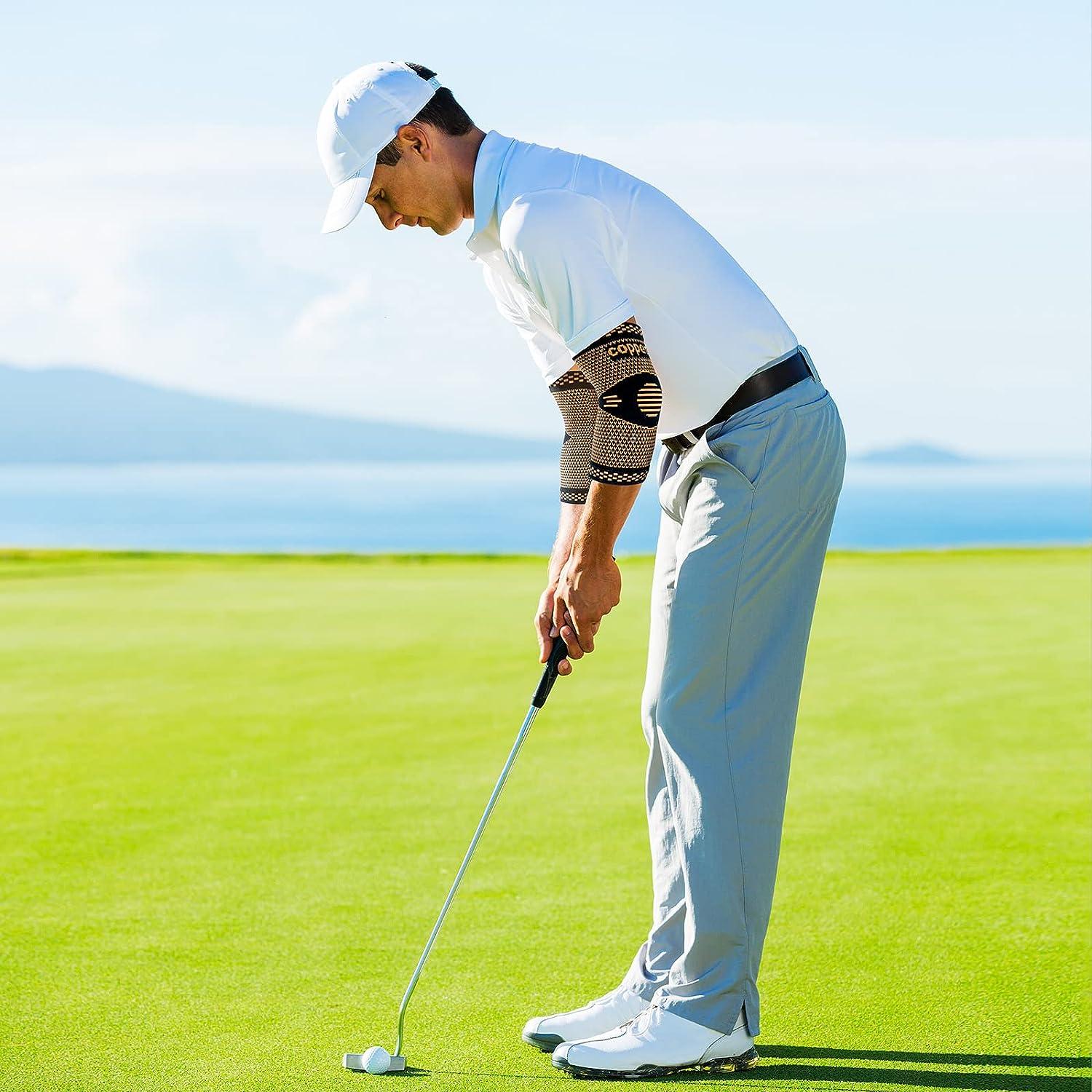 Copper Elbow Compression Sleeve for Tennis Elbow & Tendonitis Relief ...