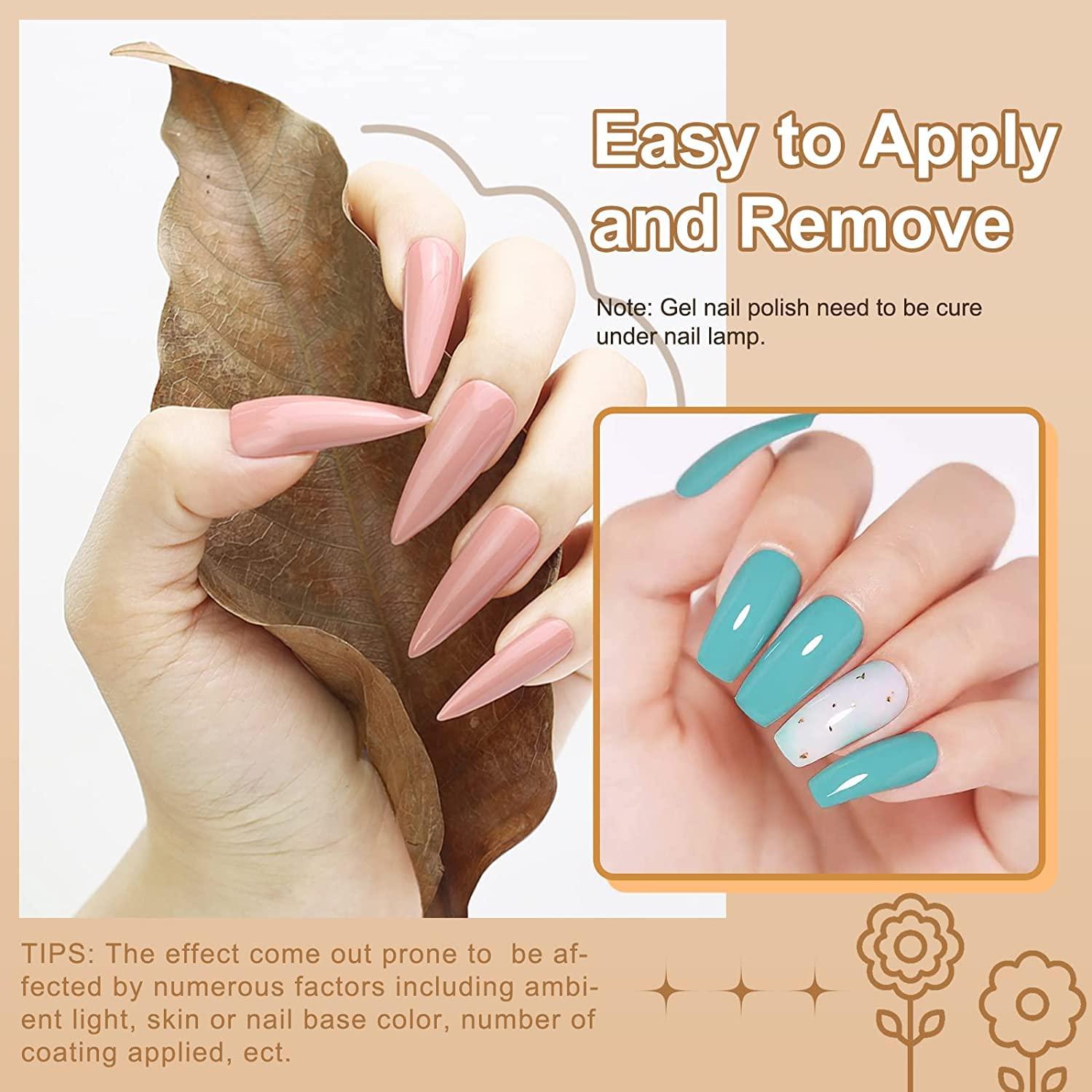 DONG RHYME Solid Cream Gel Nail Polish Palette - Mud Pudding Manicure Kit with Pro Nail Brush ...