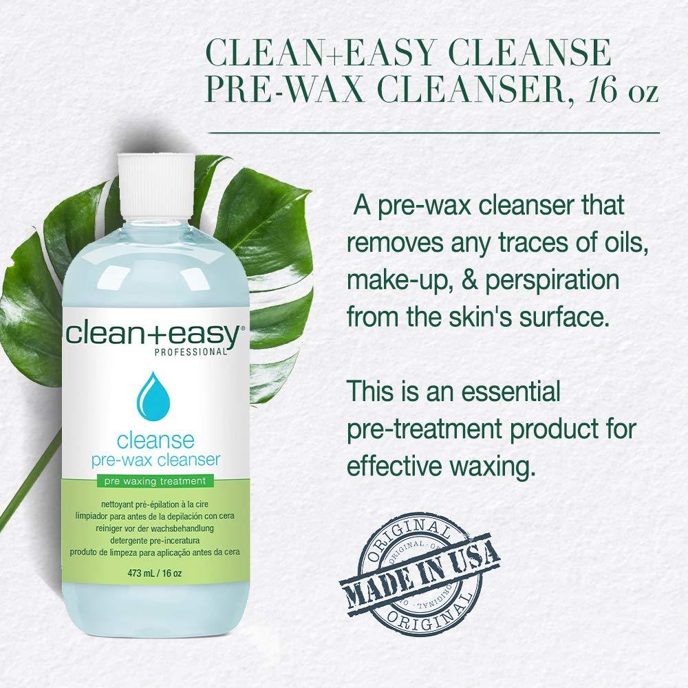 Clean + Easy Cleanse Pre Wax Cleanser - 16 oz | Pre-Treatment for ...