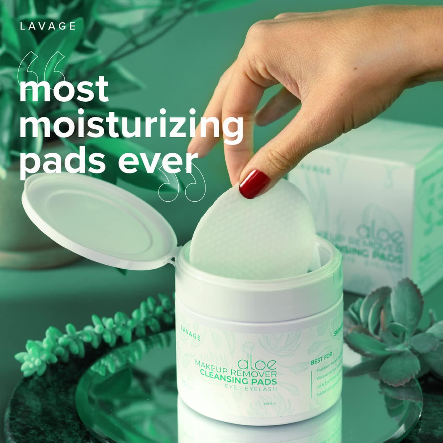 LAVAGE Makeup Remover Cleansing Pads - Gentle and Effective Skincare ...