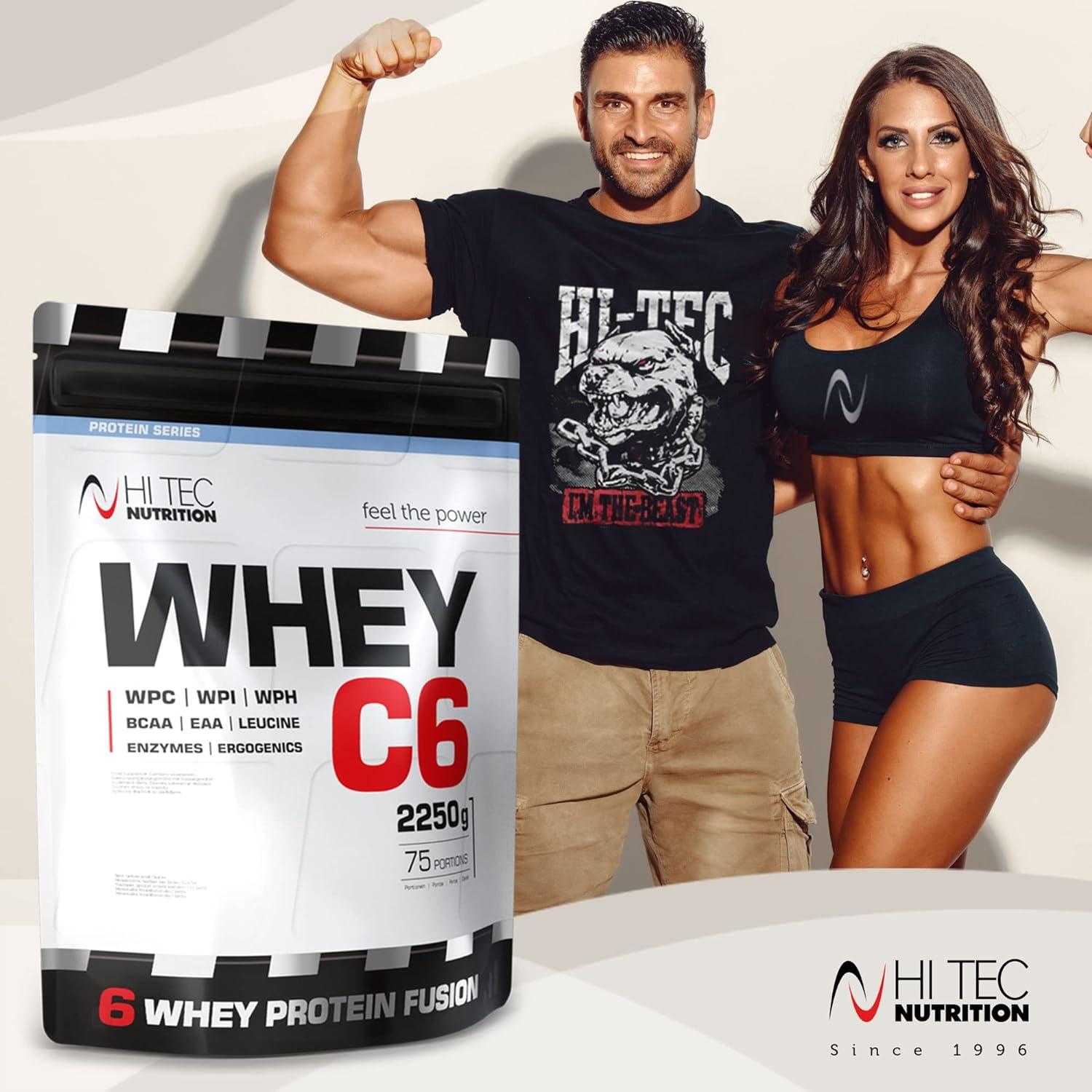 Hi Tec Nutrition Whey C-6 Protein Supplements 2250g - Vanilla Flavor ...