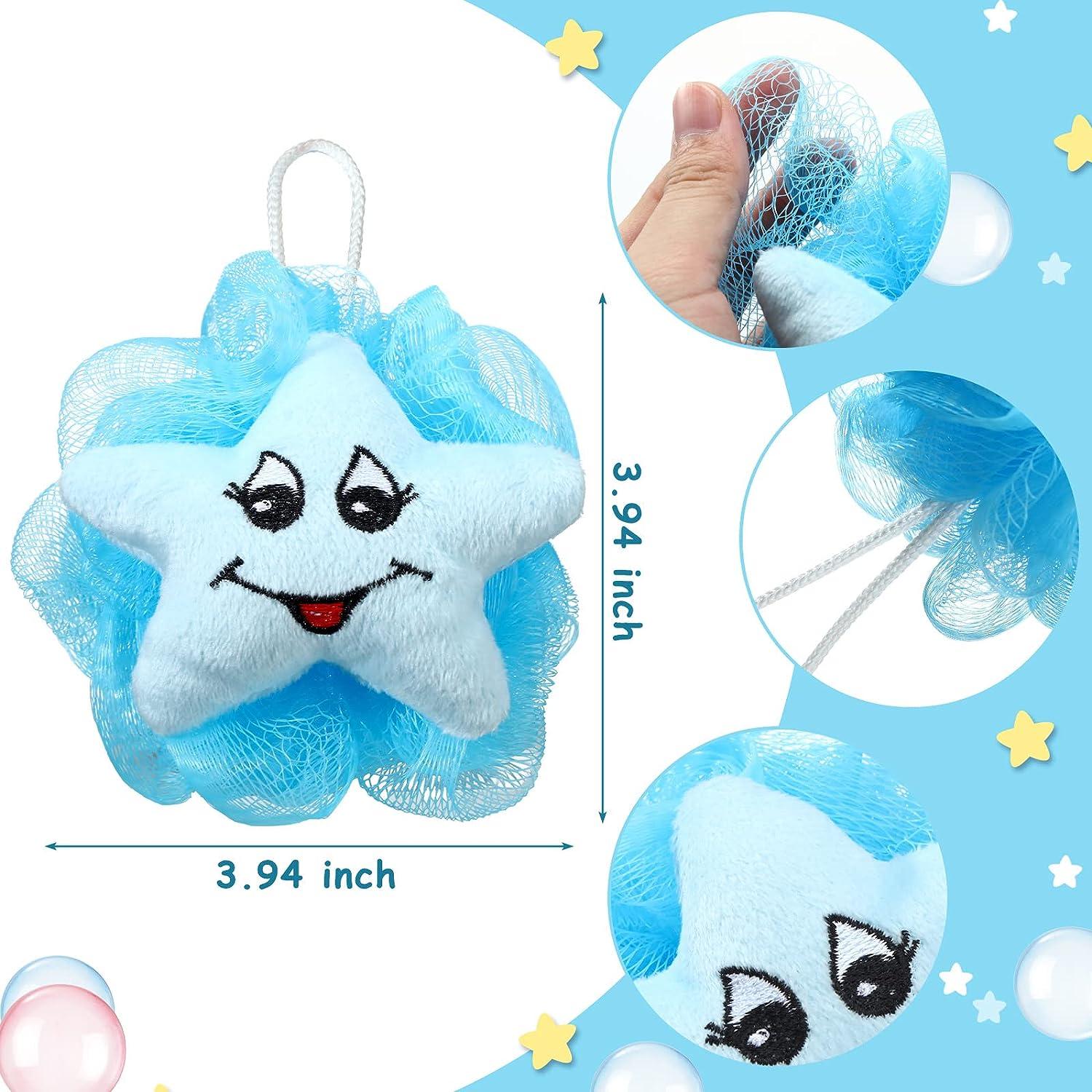 16 Pcs Kids Bath Sponge Animals - Cartoon Pouf Shower Puff for Children ...