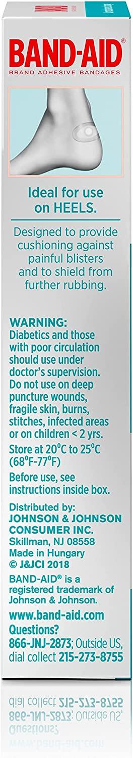 Band-Aid Brand Hydro Seal Adhesive Bandages for Heel Blisters ...