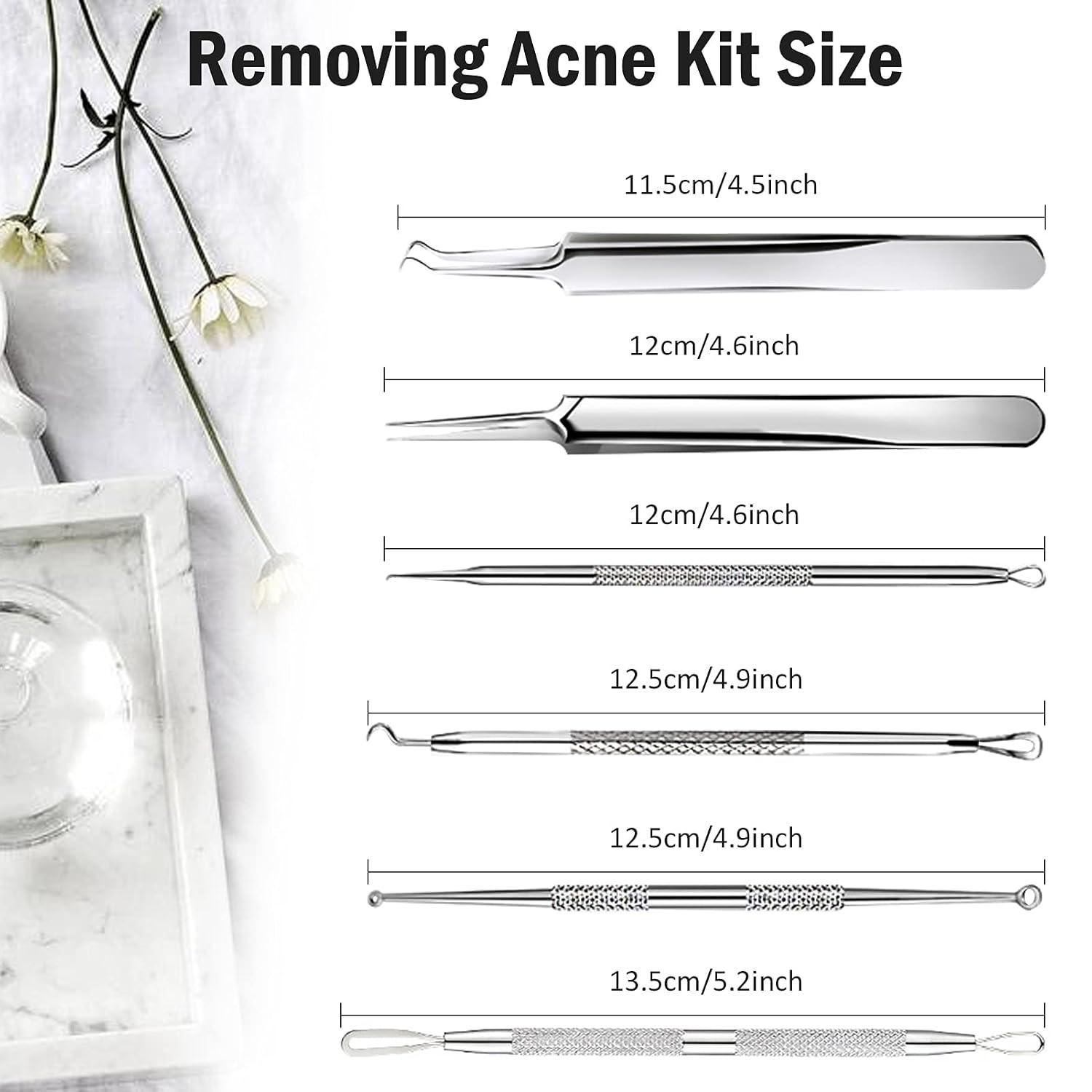 Premium 6-Piece Blackhead Remover Tool Kit - Effective Pimple Popper ...
