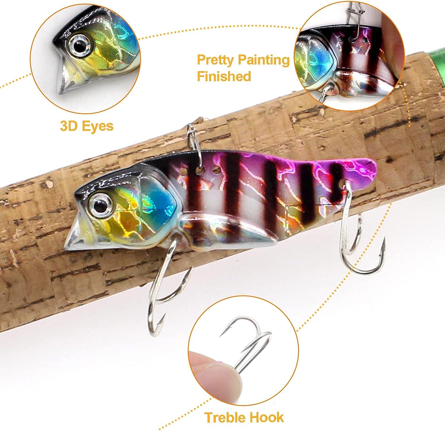 Ghanneey Fishing Lures Fishing Spoons Fishing Spinner Blades Spoon with ...