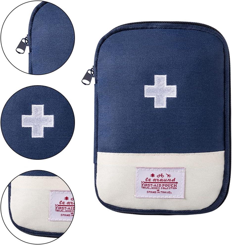 Mini First Aid Bag - Portable Medication Storage | Small Red & Blue ...