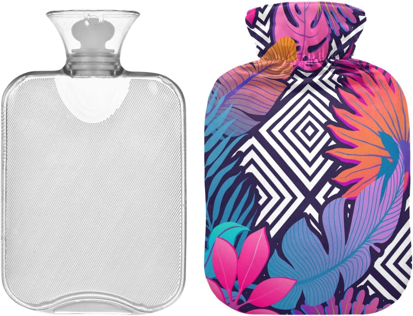 Therapeutic Heat Bottle with Tropical Hibiscus Cover - 1L Warm-Up Bag ...