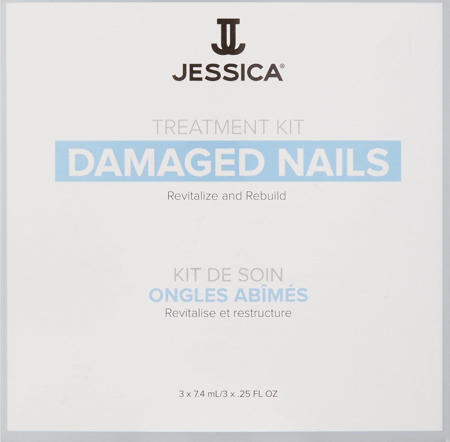 JESSICA Damaged Nails Treatment Kit - 3-Step Nail Repair & Nourishing ...