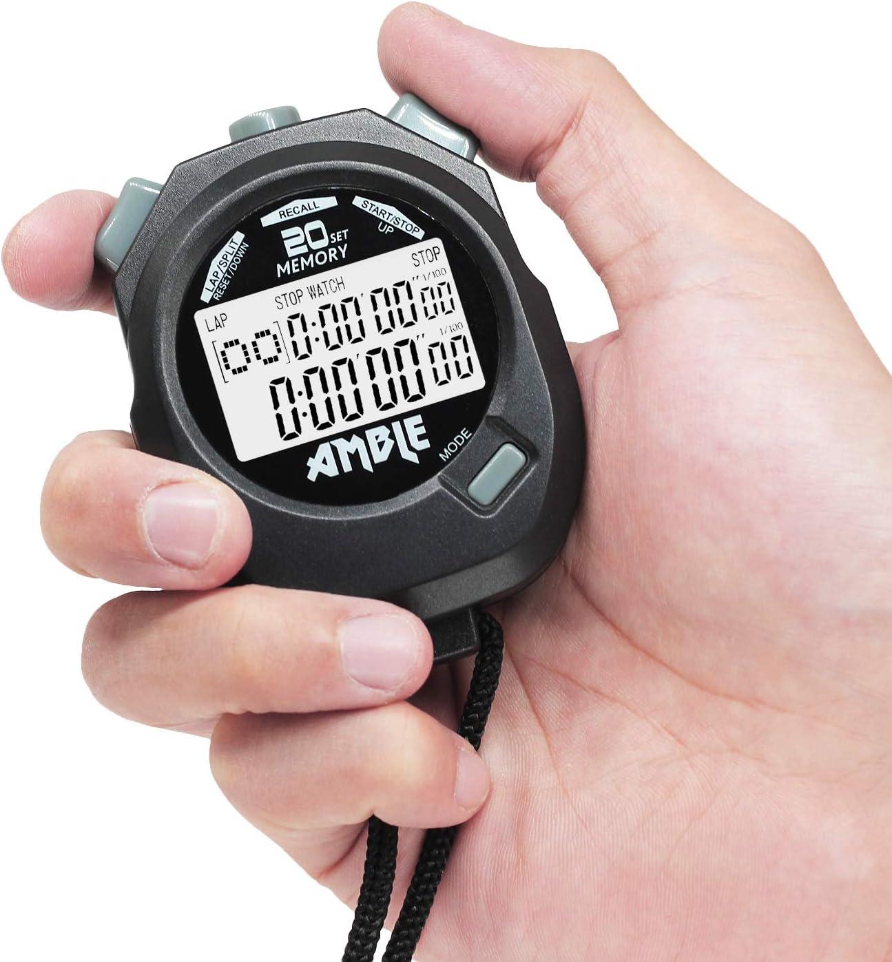 Amble Countdown Timer & Stopwatch with 20 Memories, Tally Counter ...
