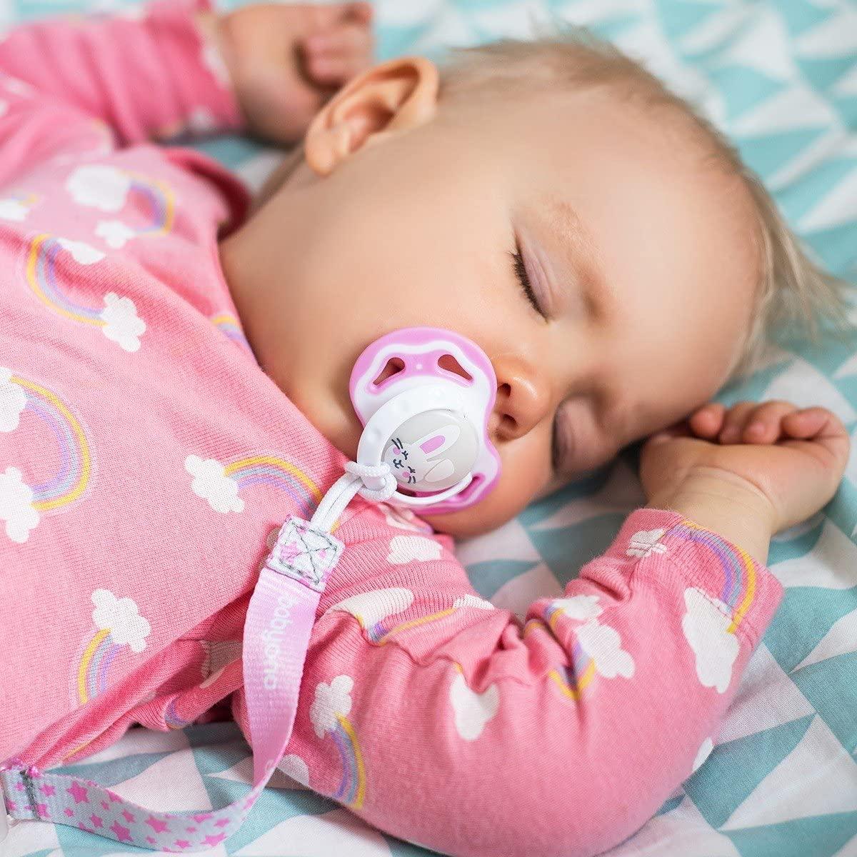 Buy BabyOno Pacifier Strap with Clip - Grey-Orange | Secure Your Baby's ...