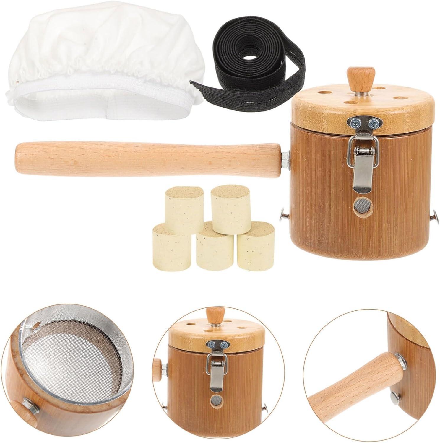 Beaupretty Hand Moxibuscy Tools Set - Metal Cander & Wood Tools for ...