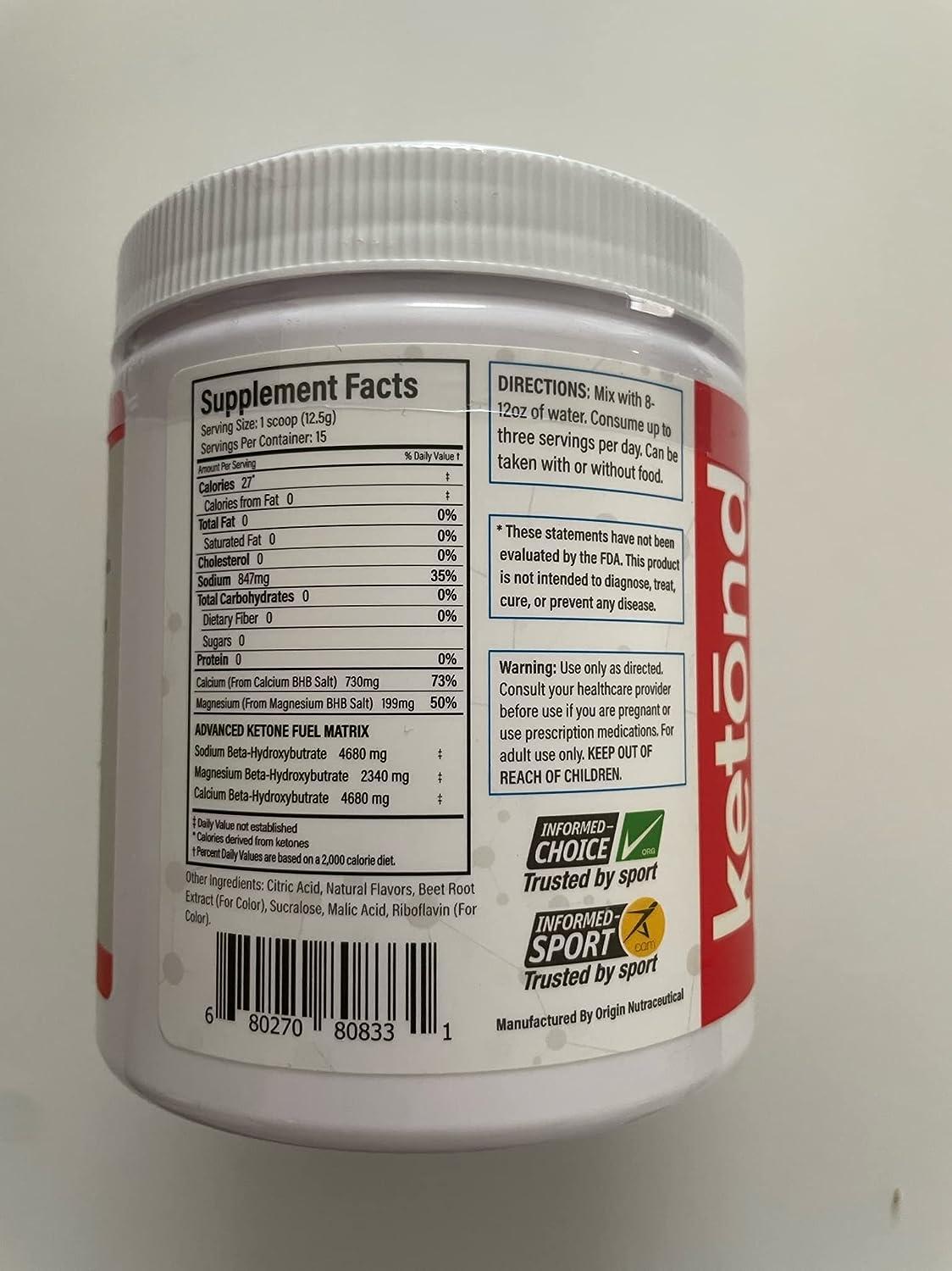 Ketond Exogenous Ketones Advanced Blend Drink Ketones for Rapid Weight ...