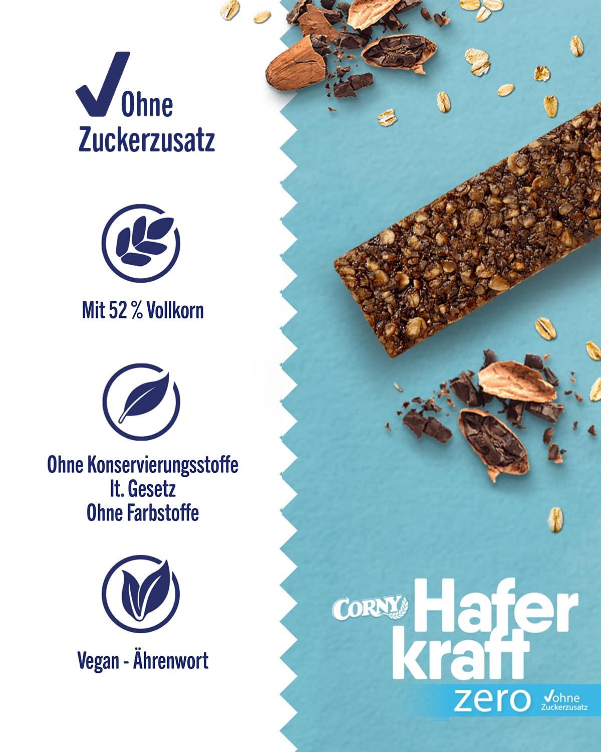 Oat Bar Corny Haferkraft Zero Cocoa Vegan No Added Sugar 125 Kcal ...