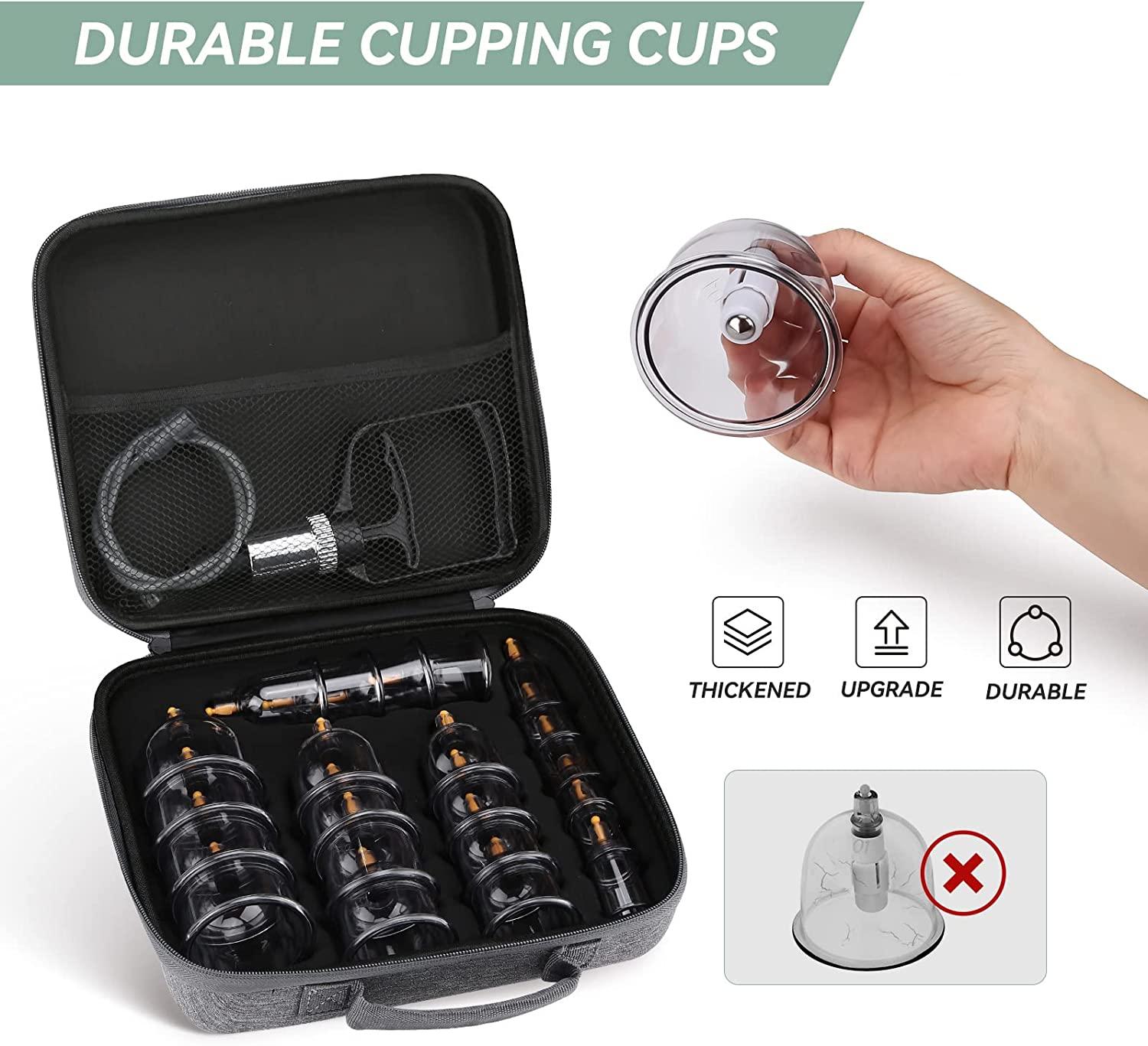 Professional Chinese Acupoint Cupping Therapy Set | 22-Cup Portable ...