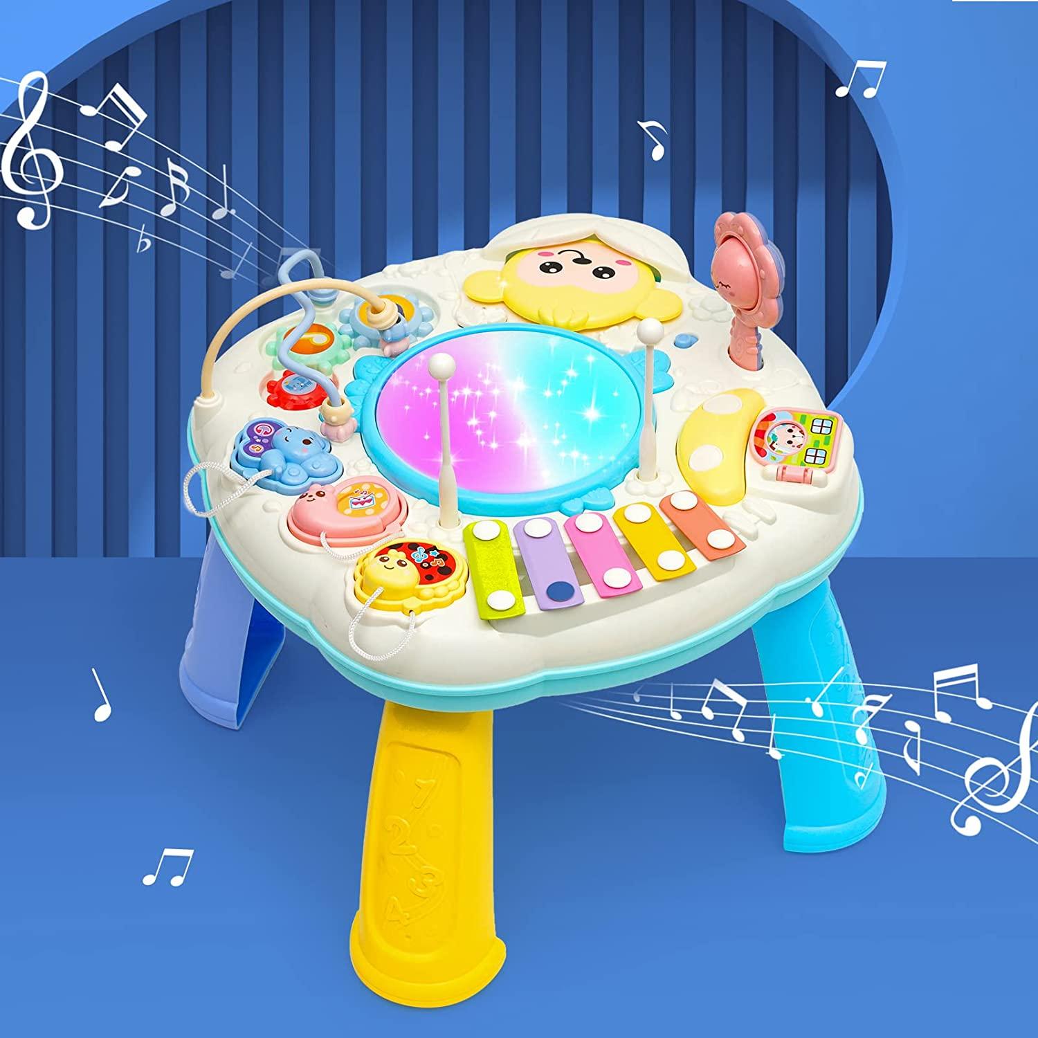 Musical Activity Table for 1-3 Years Old - Baby Learning Toys for Boys ...
