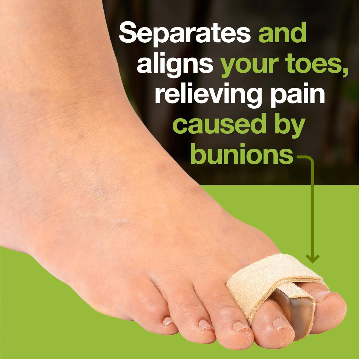 ZenToes Bunion Corrector Toe Separator Wraps - Relieve Bunions & Hammer ...