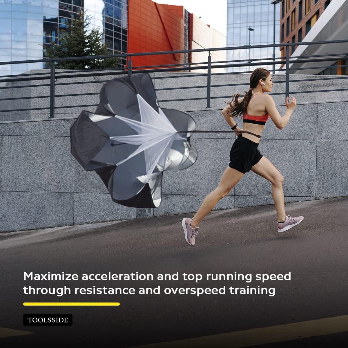 TOOLSSIDE Speed Parachute for Speed Training 48 - Running Speed Chute ...