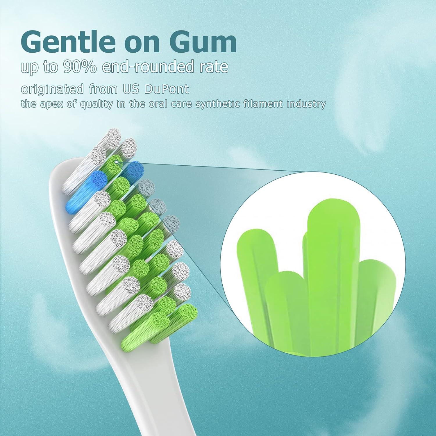 Ultimate Whitening Diamond-Shaped Bristle Toothbrush Heads for Philips ...