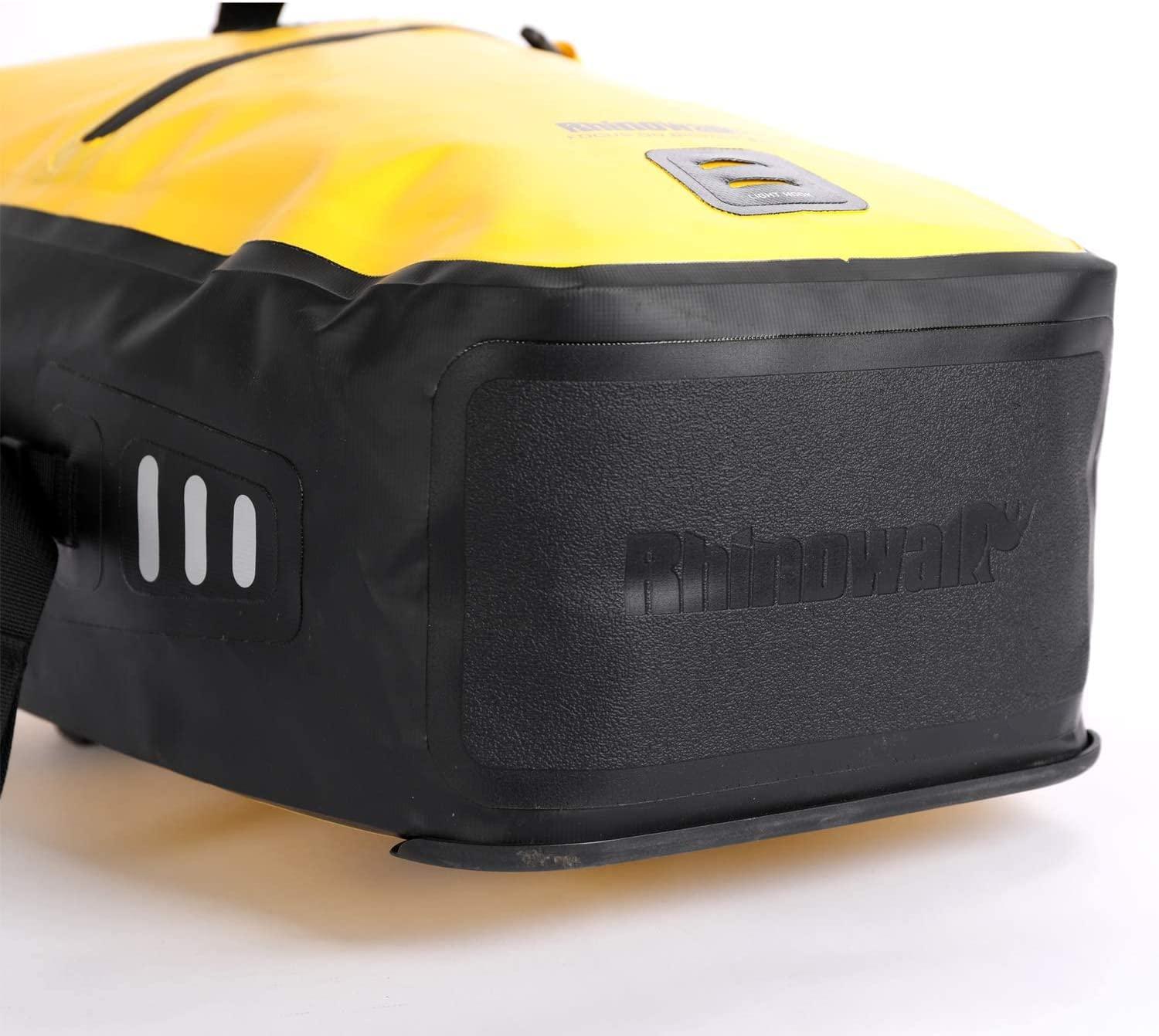 Rhinowalk Waterproof Bike Pannier Bag 27L - Yellow | Bike Cargo Rack ...