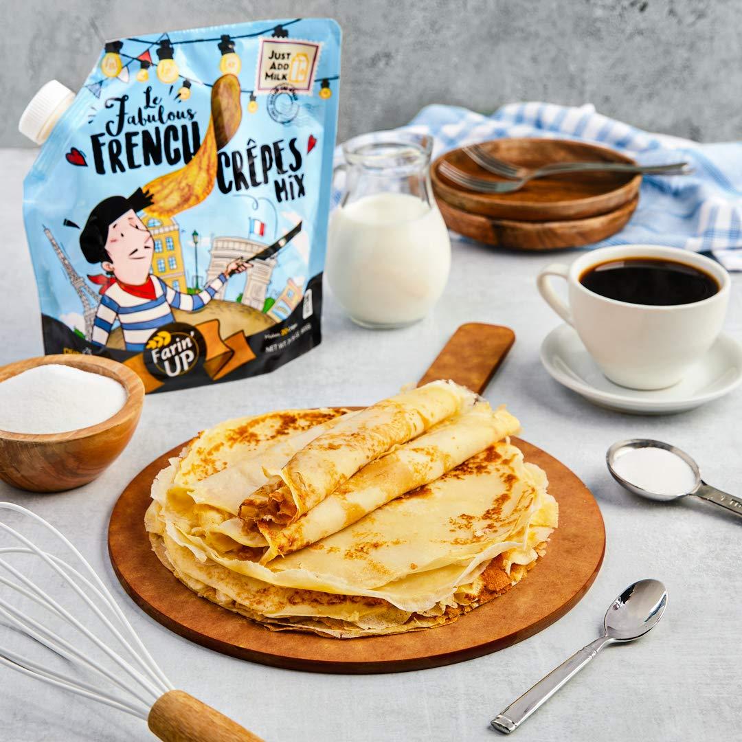 Farin'UP Non-GMO French Cr pes Mix - 21.16 oz - Makes 20 Crepes | Just Add Milk | Buy Now with ...