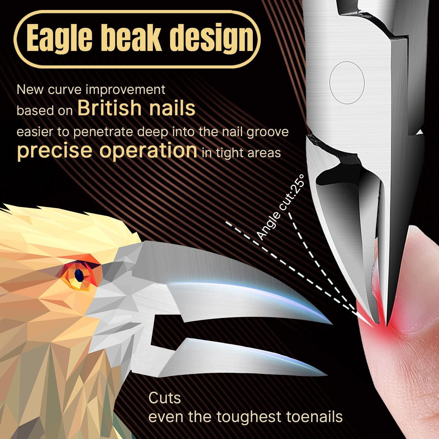 Professional Heavy Duty Nail Clippers for Thick Nails - Ingrown ...
