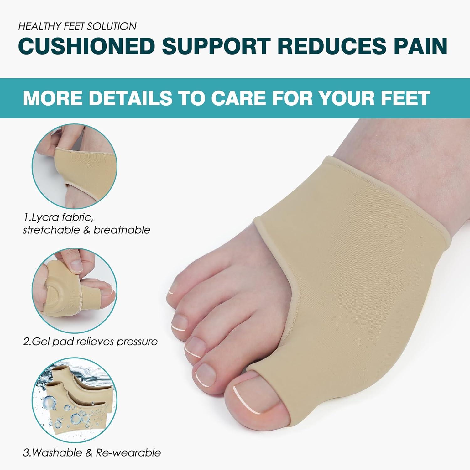 Ortho+rest Bunion Pads - Bunion Relief Corrector & Support (L) Large ...