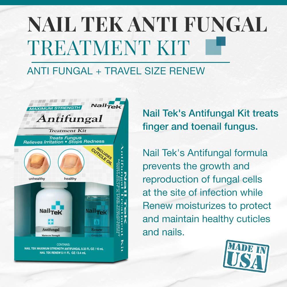 Nail Tek Antifungal Kit - Treats Finger and Toenail Fungus, Conditions ...