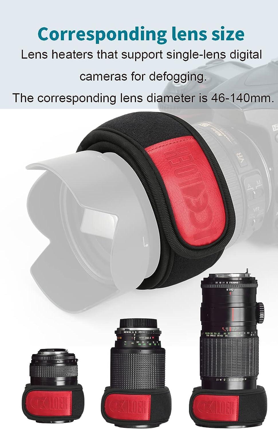3 Gear USB Lens Warmer Heater Strip for Telescope Camera - Red/Black ...