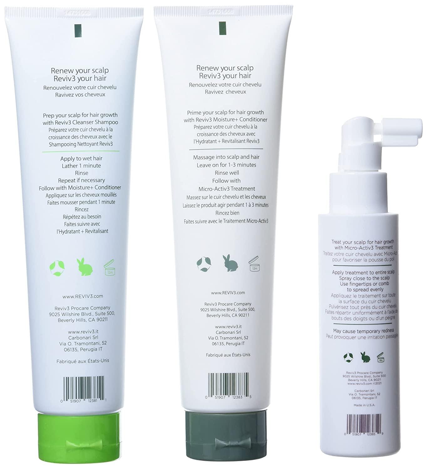 REVIV3 Procare 30 Day Trial Kit for Fine and Thinning Hair - Sulfate ...